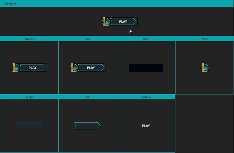 Creating a "League of Legends" Inspired Play Button in WPF